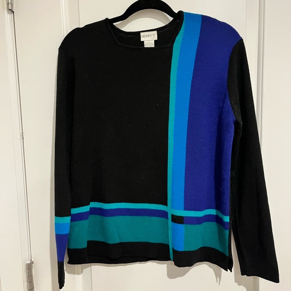 Koret | Sweaters | Vintage Colorblock Wool Sweater | Poshmark